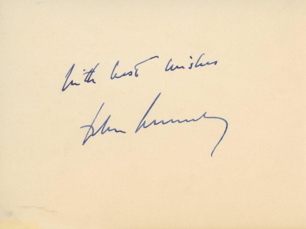 John F Kennedy Autograph Facts Boston Memorabilia – Autographs and ...