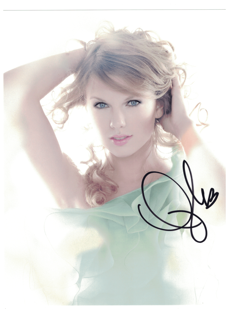 The Diva of Autographs Taylor Swift – Autographs and Memorabilia Fact ...